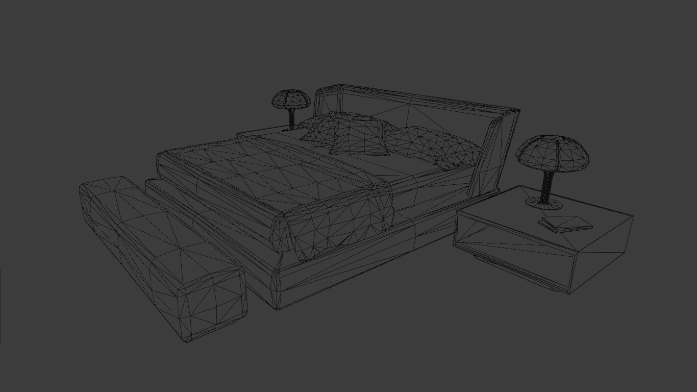 ArtStation - BED LOW POLY GAME READY | Game Assets