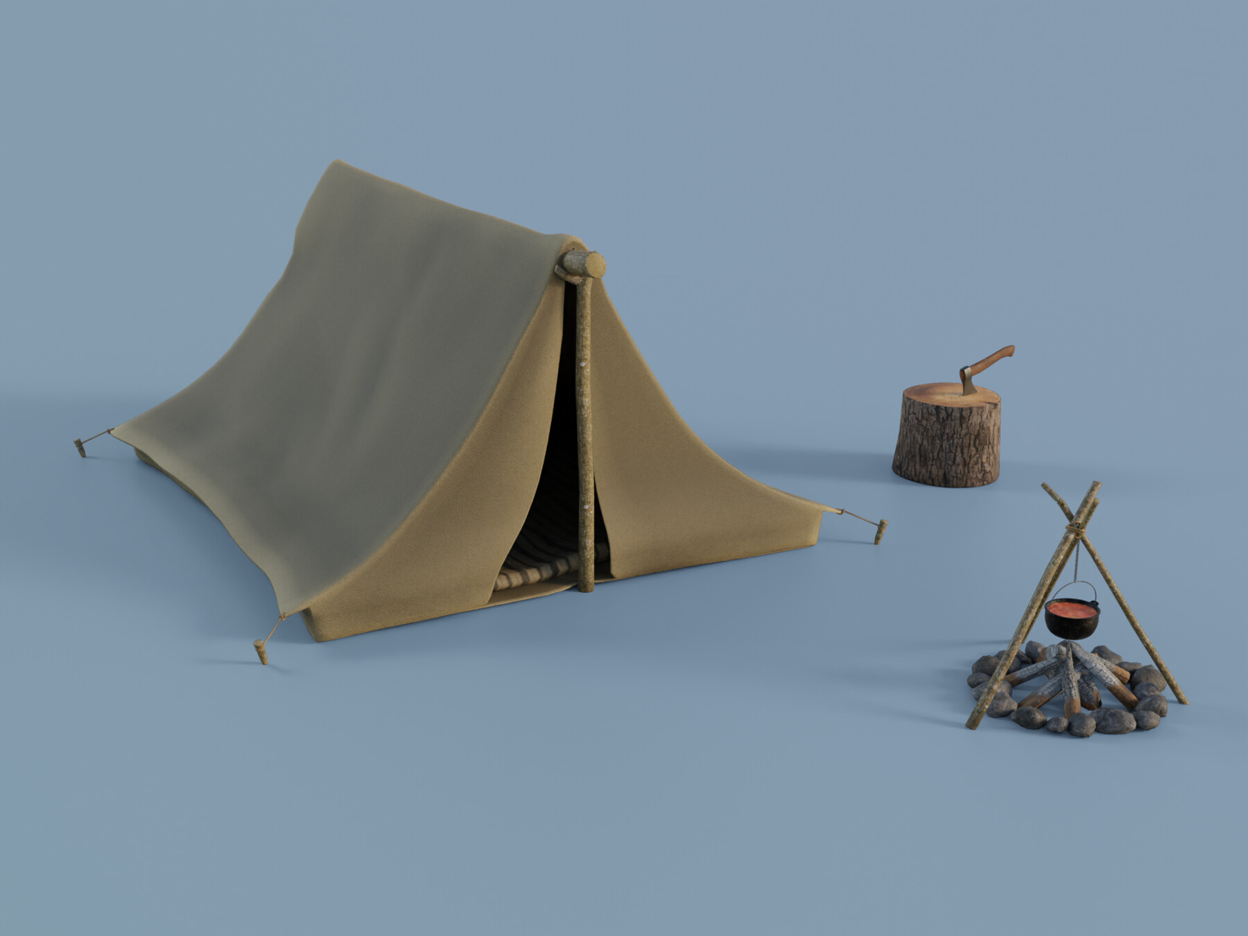 ArtStation - Camp Tier 2 | Game Assets
