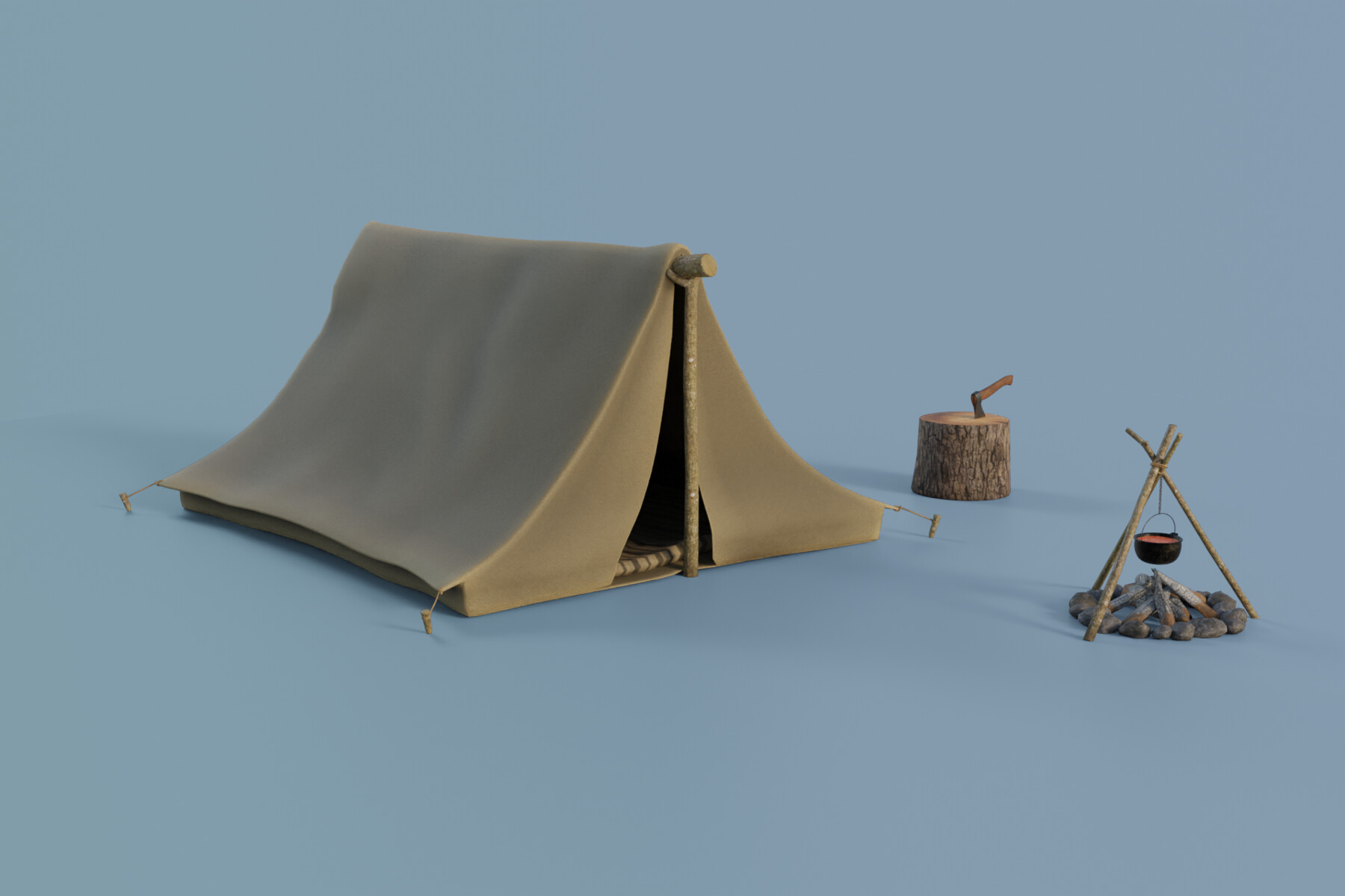 ArtStation - Camp Tier 2 | Game Assets
