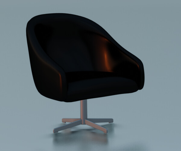 ArtStation - BLACK CHAIR LOW POLY GAME READY | Game Assets