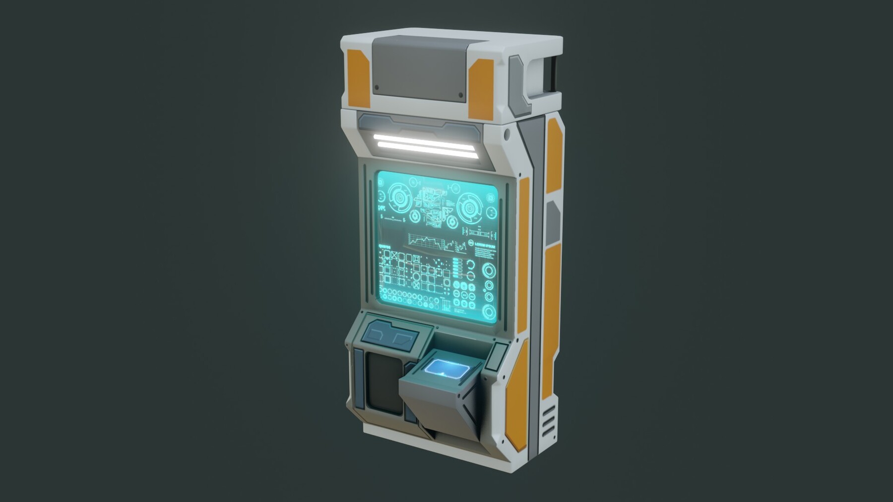 sathakathulla Appa - Sci-Fi Computer - Low Poly - Game Ready - PBR