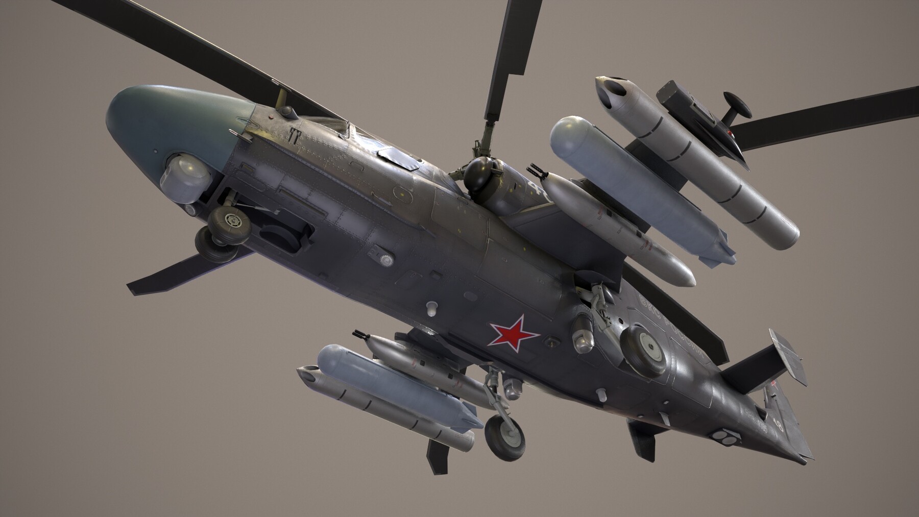 ArtStation - Kamov Ka-52 "Alligator" Dark | Game Assets