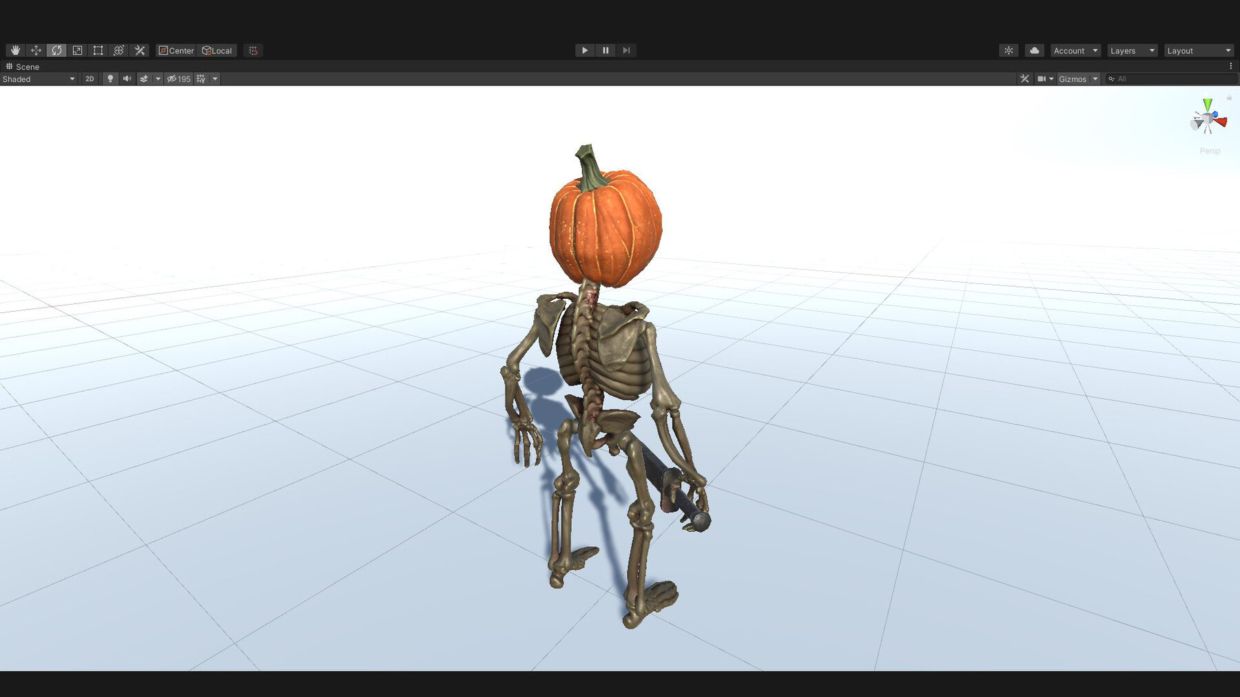 ArtStation - Pumpkin Skeleton - Rigged - Animated - Game Ready | Game ...