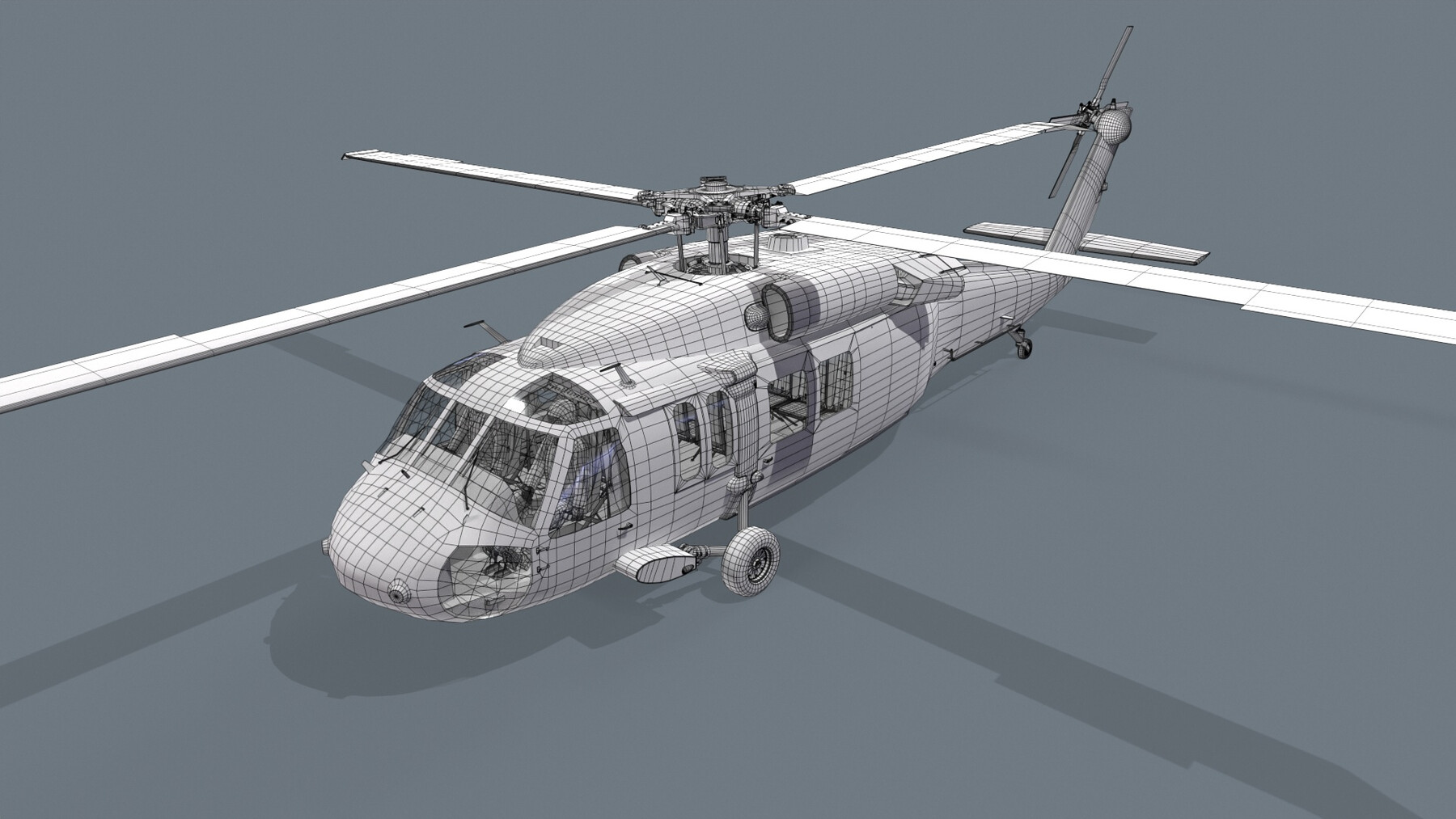 ArtStation - Sikorsky UH-60 "Black Hawk" Dark | Game Assets