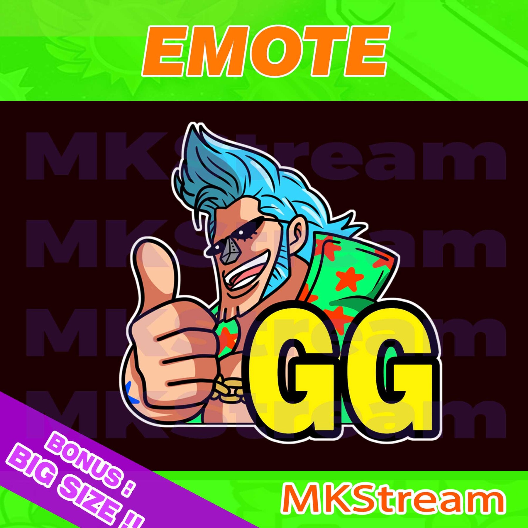 ArtStation - Twitch emotes cyborg franky gg | Artworks