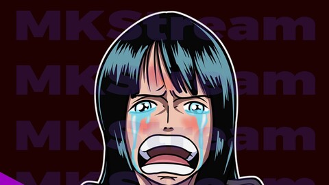 ArtStation - Twitch emotes nico robin cry | Artworks