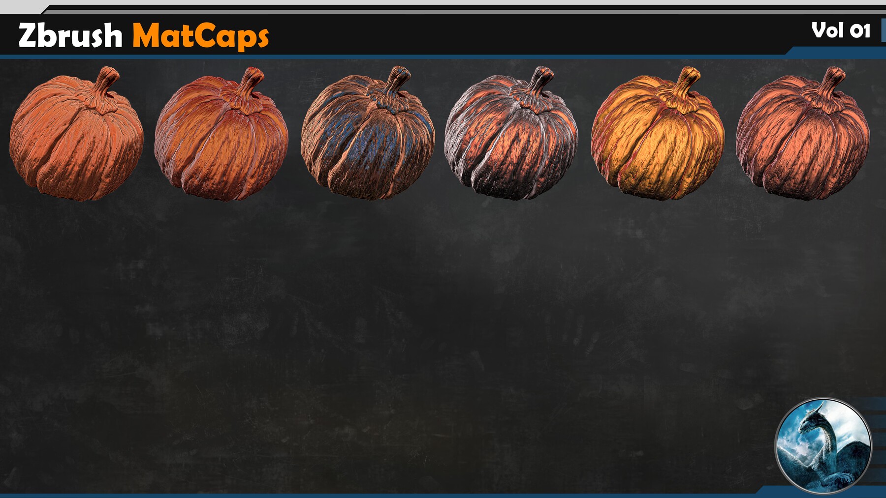 ArtStation - ZBrush MatCaps Vol 01 | Resources