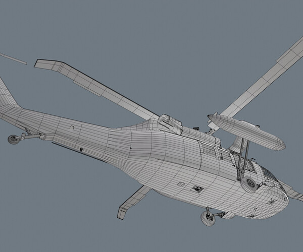 ArtStation - Sikorsky UH-60 "Black Hawk" Grey | Game Assets