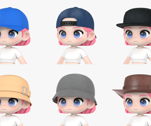 ArtStation - Modular Cap&Hat | Resources