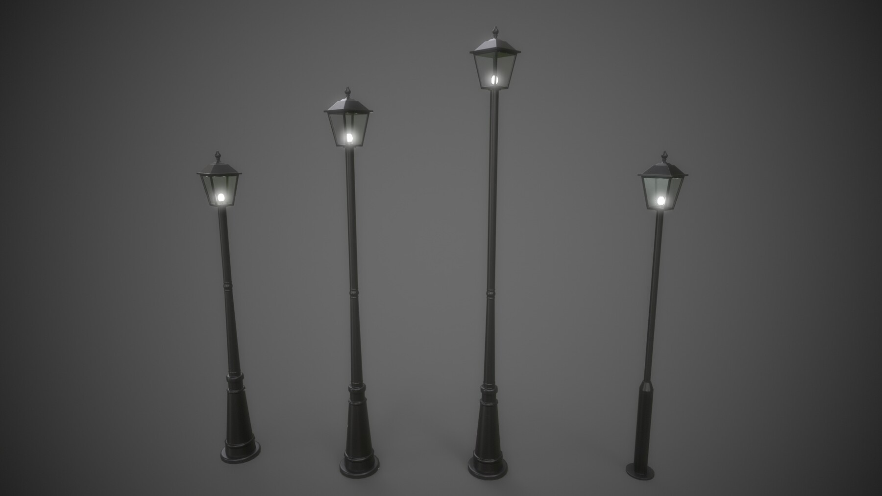 ArtStation - PBR Outdoor Street lamp post | Game Assets