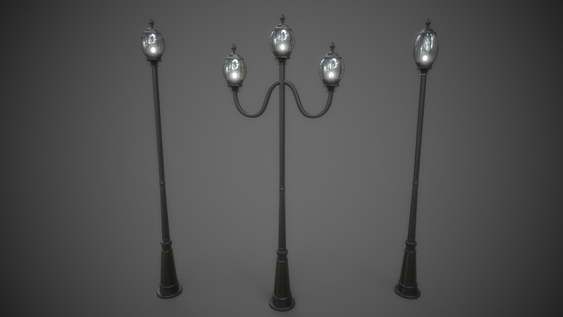 ArtStation - PBR Outdoor Street lamp post | Game Assets