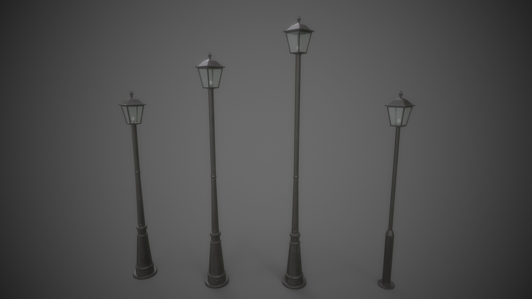 ArtStation - PBR Outdoor Street lamp post | Game Assets