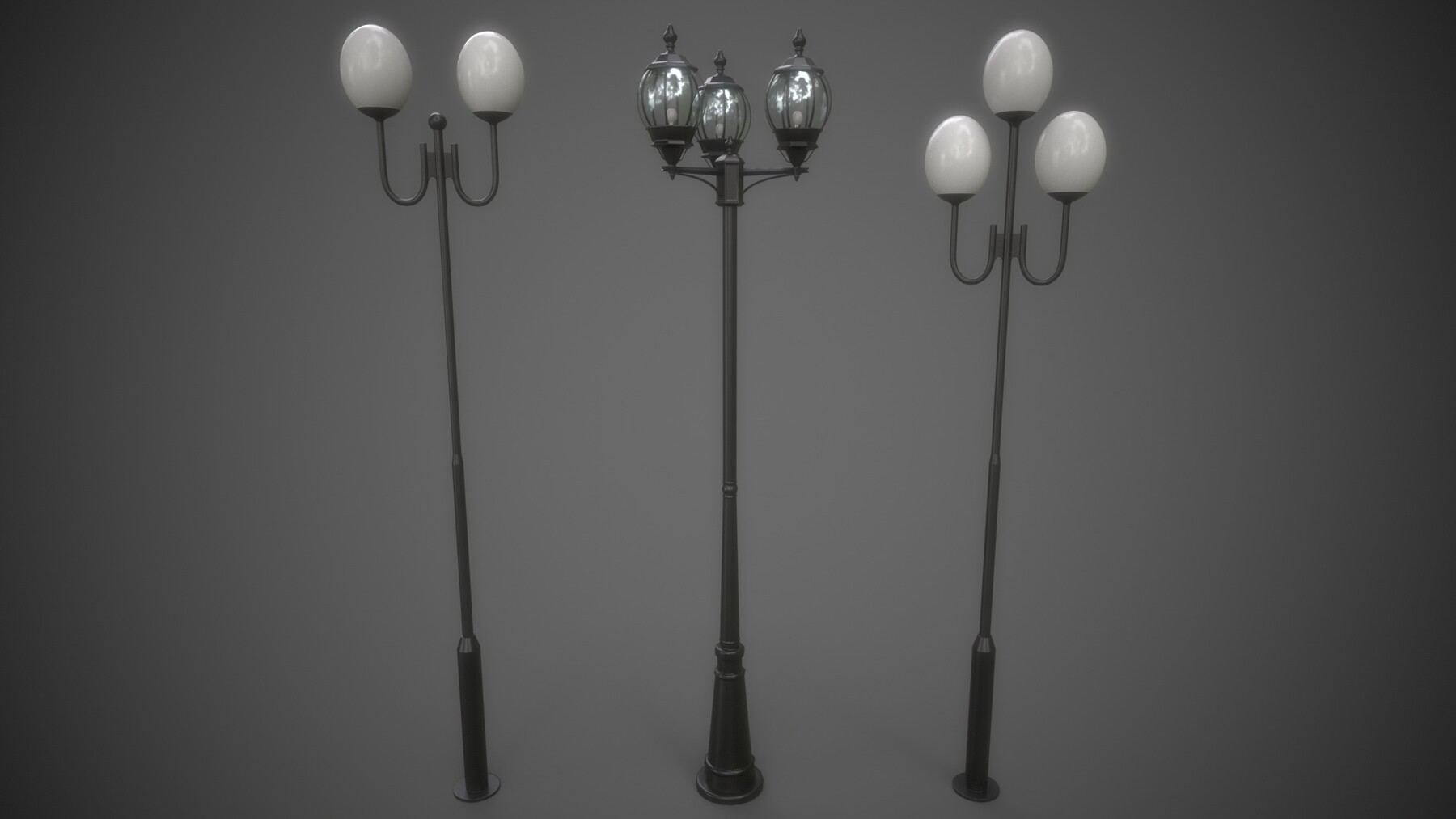 ArtStation - PBR Outdoor Street lamp post | Game Assets