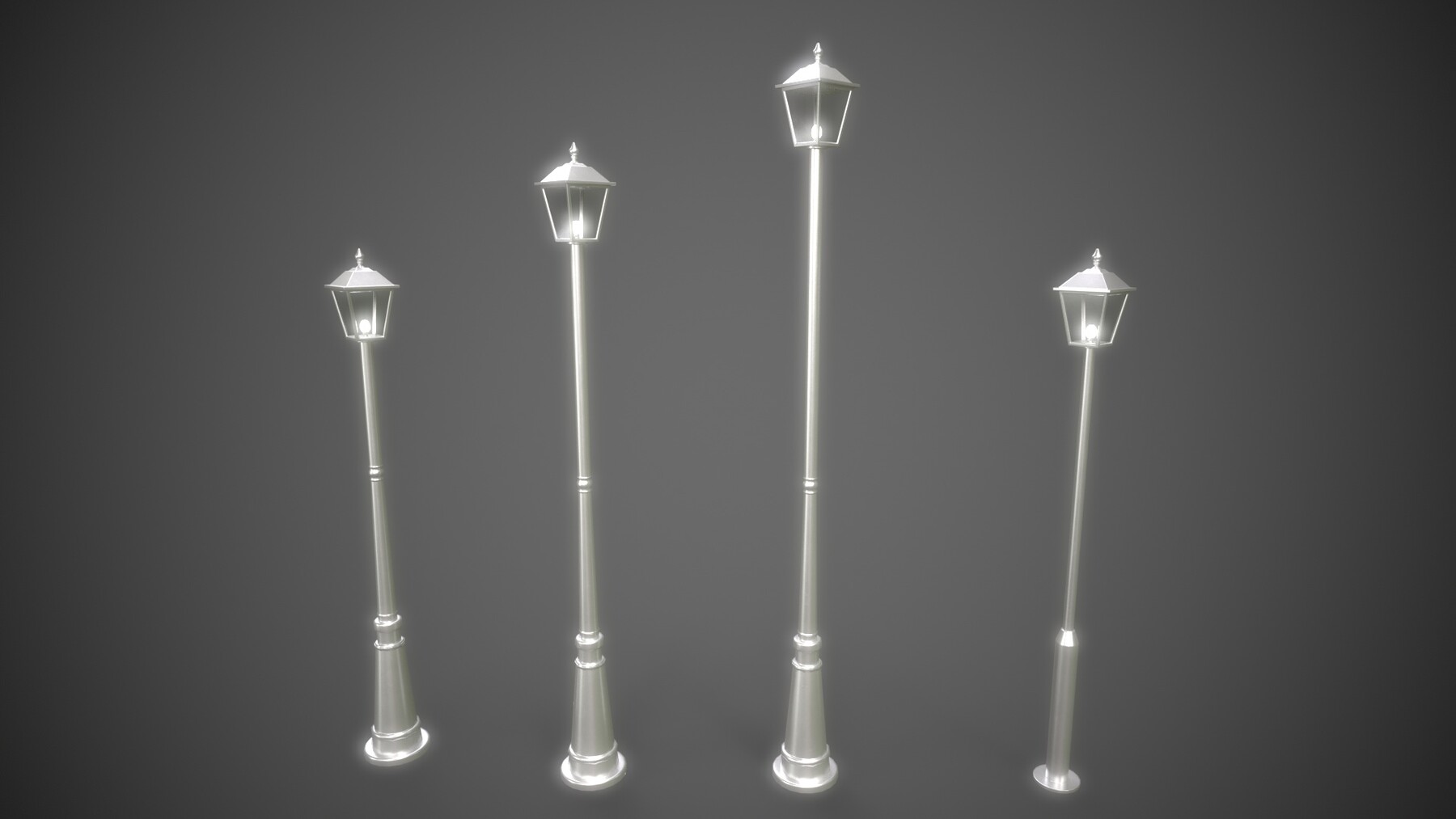 ArtStation - PBR Outdoor Street lamp post | Game Assets