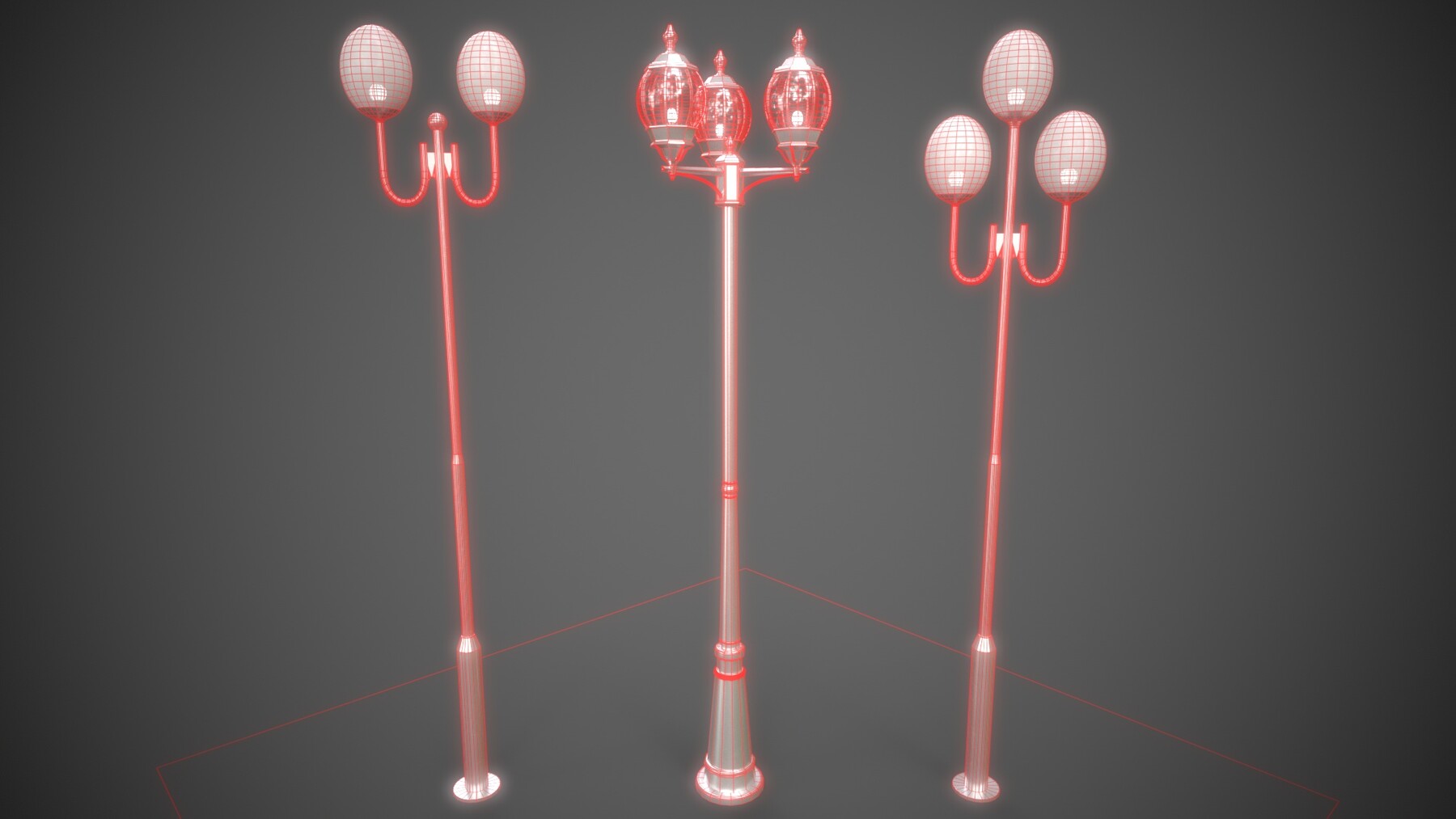 ArtStation - PBR Outdoor Street lamp post | Game Assets