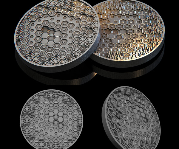 ArtStation - Fibre Laser Coins - Free set | Resources