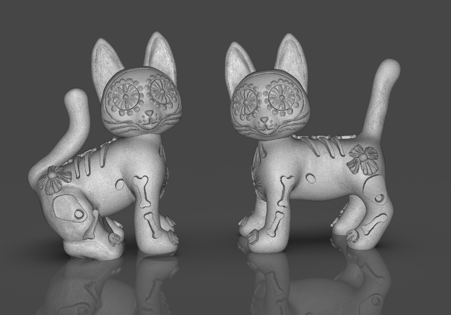 ArtStation - Day of the Dead Cats | Resources