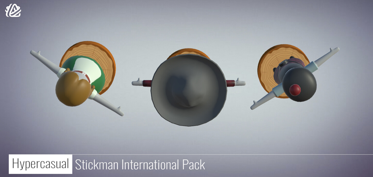 ArtStation - International Stickman Pack - Hypercasuel 3D | Game Assets