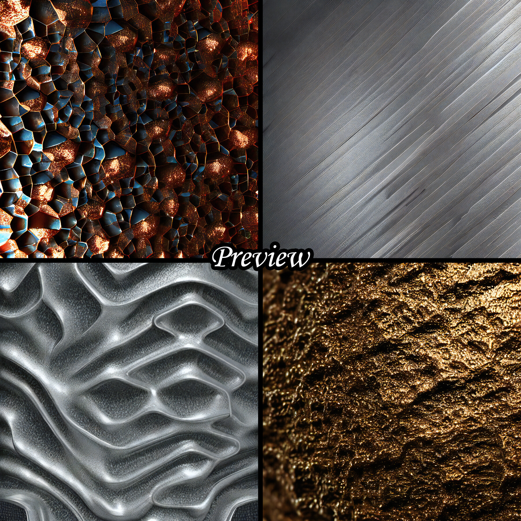 ArtStation - Metal texture collection, pack of 200+ images | Artworks