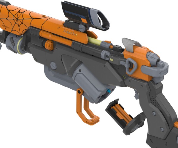 ArtStation - ANA SNIPER RIFLE - OVERWATCH - PRINTABLE 3D MODEL - STL ...