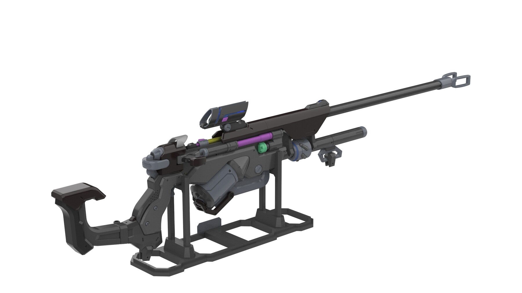 ArtStation - ANA SNIPER RIFLE - OVERWATCH - PRINTABLE 3D MODEL - STL ...