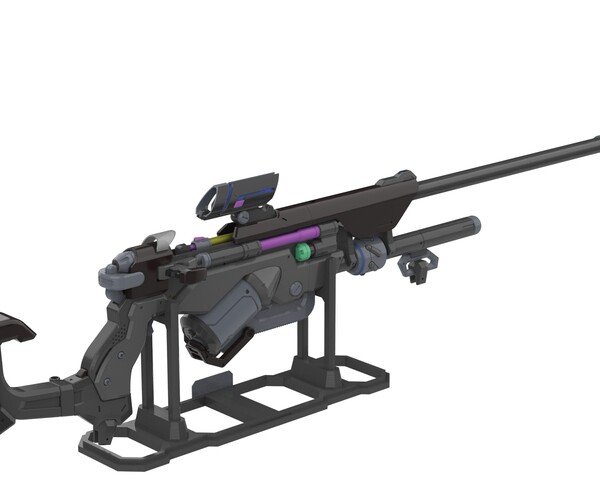 ArtStation - ANA SNIPER RIFLE - OVERWATCH - PRINTABLE 3D MODEL - STL ...