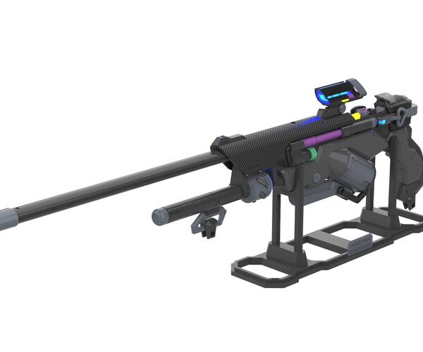 ArtStation - ANA SNIPER RIFLE - OVERWATCH - PRINTABLE 3D MODEL - STL ...