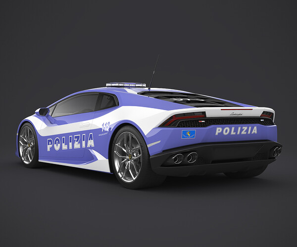 ArtStation - Lamborghini Huracan Italian Police | Resources