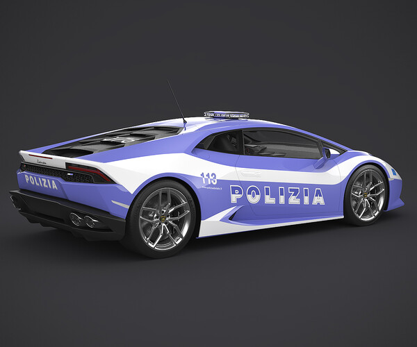 ArtStation - Lamborghini Huracan Italian Police | Resources