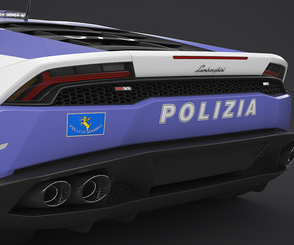 ArtStation - Lamborghini Huracan Italian Police | Resources