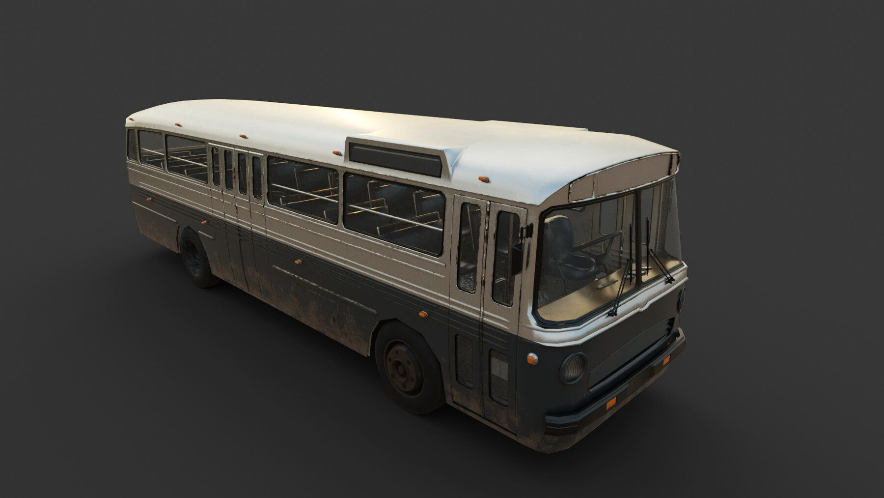 ArtStation - old bus | Game Assets