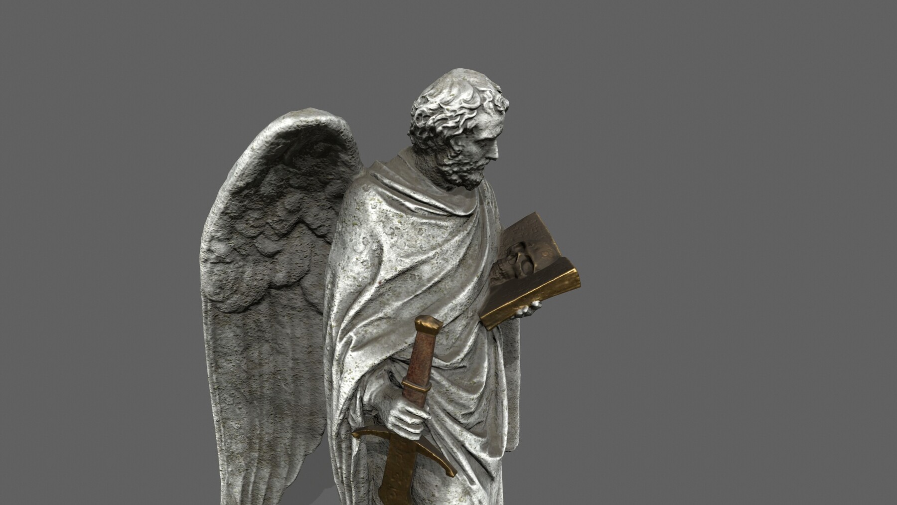 ArtStation - Old Man Statue | Game Assets