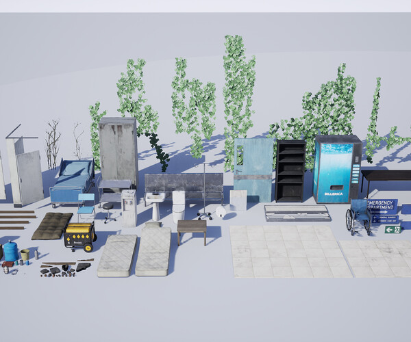 ArtStation - Abandoned Hospital | Game Assets