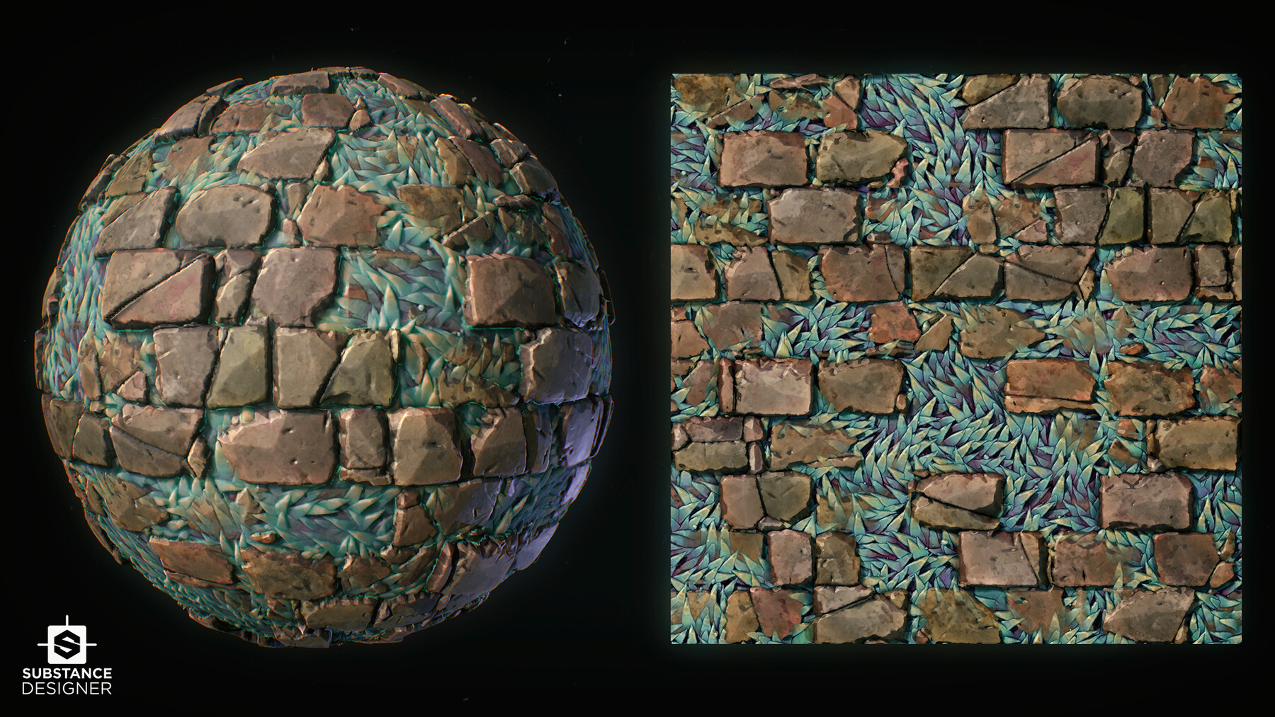 ArtStation - Naoko Stylized Wall (no color) | Resources