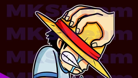 ArtStation - Twitch emotes kid luffy cry sad | Artworks