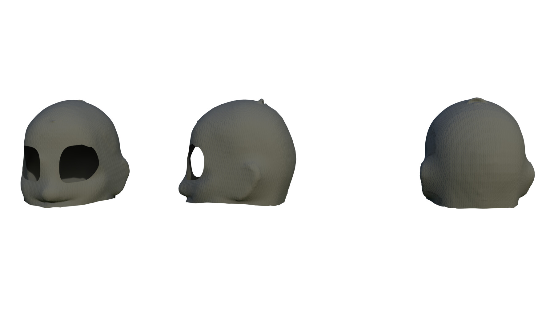 ArtStation - Face Mask Low Poly With UV Vol 2 | Game Assets