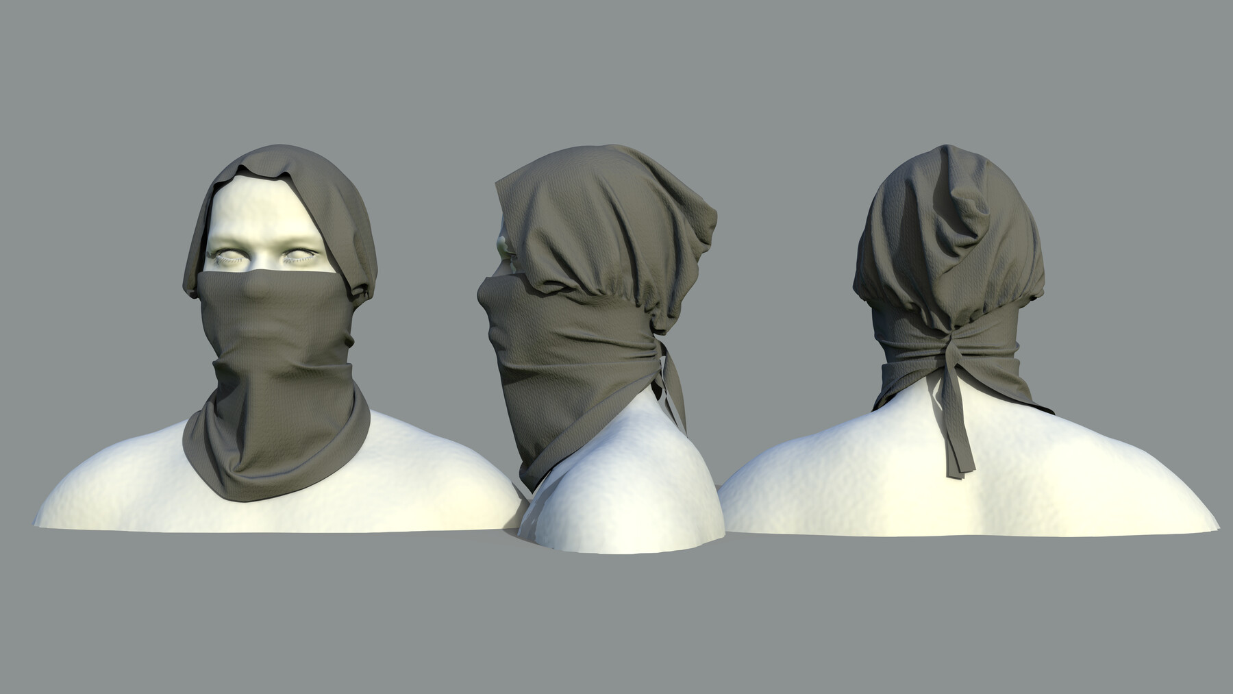 ArtStation - Face Mask Low Poly With UV Vol 2 | Game Assets