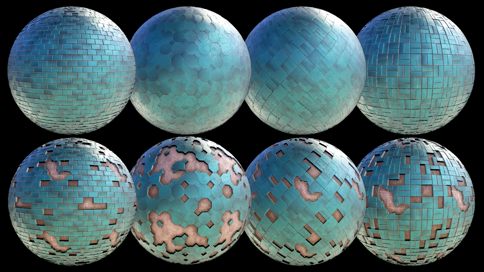 ArtStation - 20 Old & Broken Clay Tiles | Game Assets