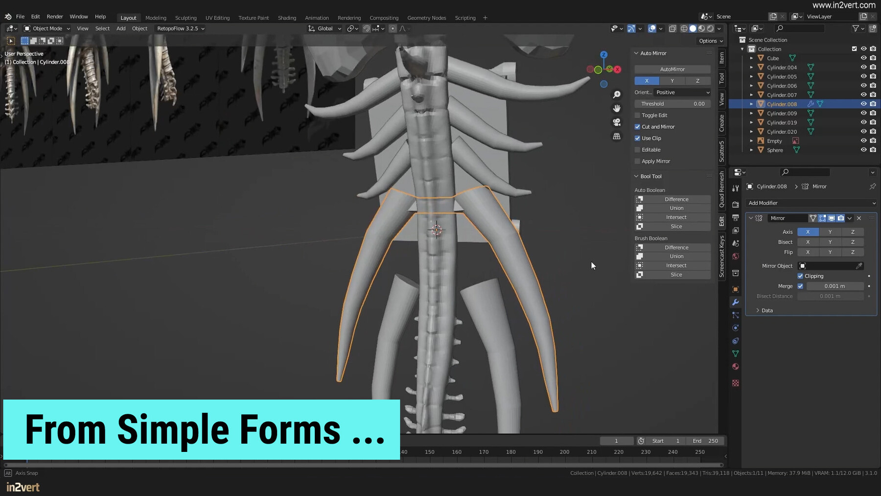 ArtStation - Blender 3D Modeling & Sculpting the Boneshield - Full Video - Tutorial - Alpha ...