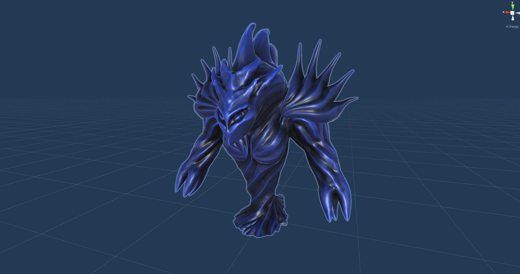 ArtStation - Low-poly model of the character Water Elemental | Game Assets