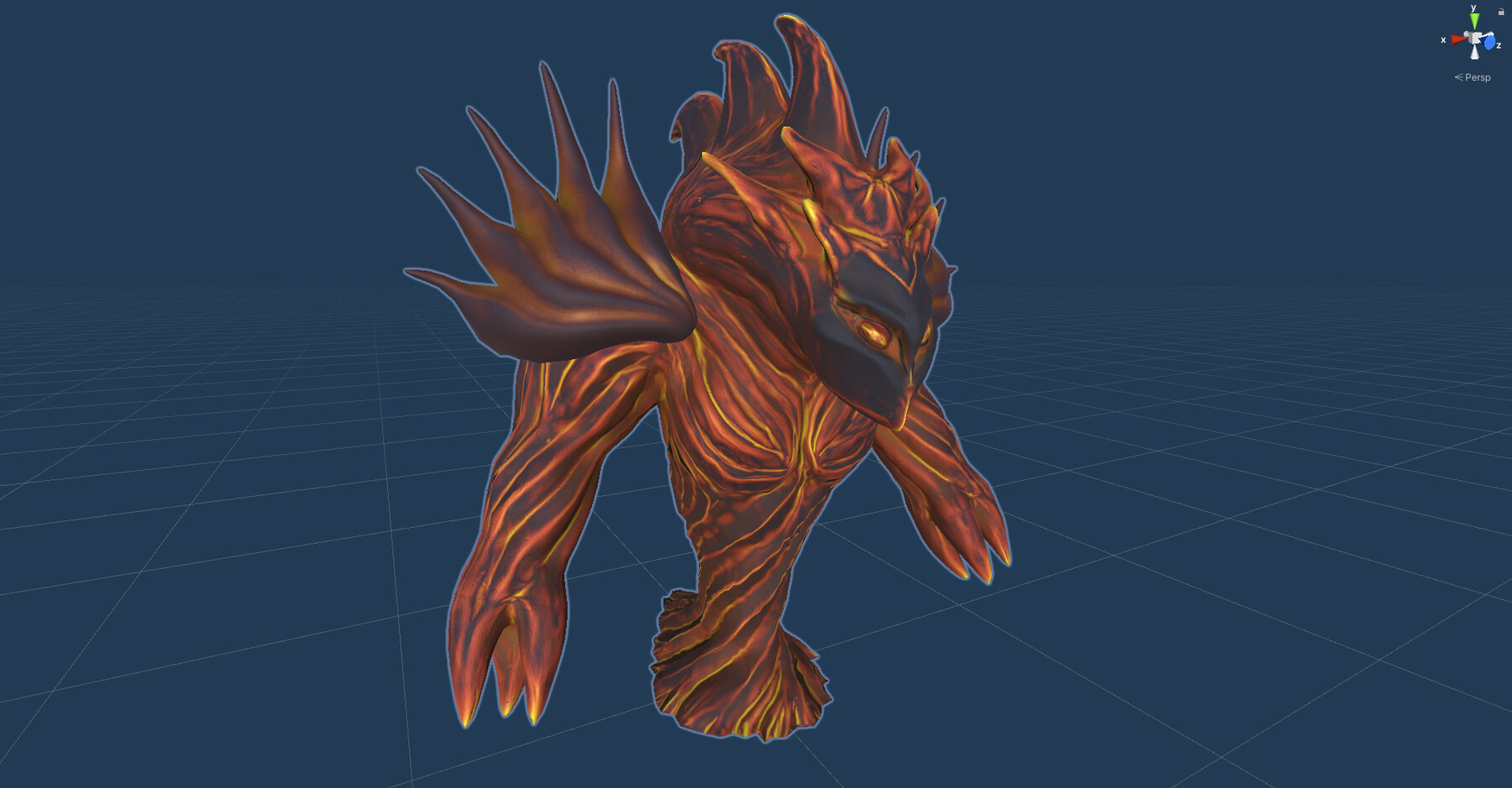 ArtStation - Low-poly model of the character Water Elemental | Game Assets
