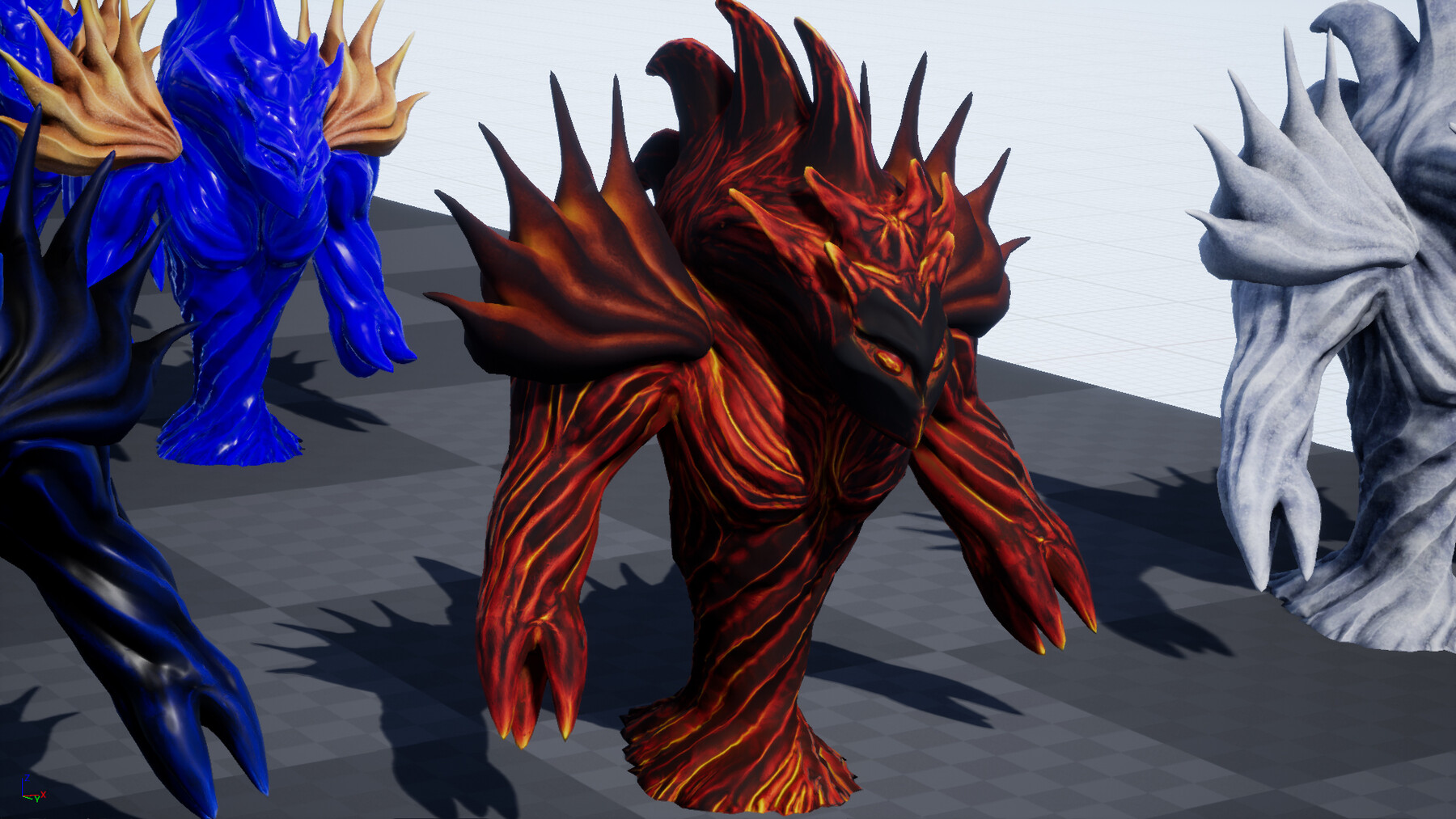 ArtStation - Low-poly model of the character Water Elemental | Game Assets