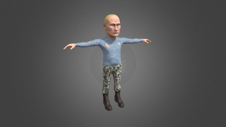 ArtStation - Vladimir Putin - 3D political Caricature | Game Assets