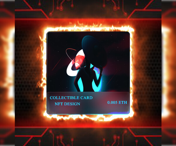 ArtStation - 3in1 NFT card Box template | Artworks