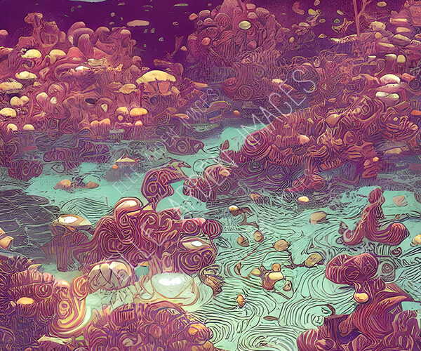 ArtStation - Coral Sea - 4 Image Set | Artworks