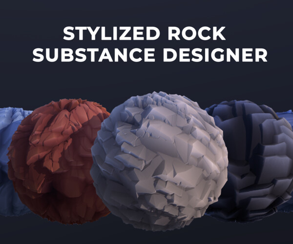 ArtStation - Stylized Rock Materials - Substance Designer | Resources
