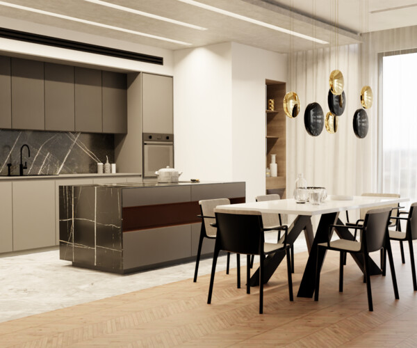 ArtStation - Sence kitchen Room Blender 3.x | Game Assets