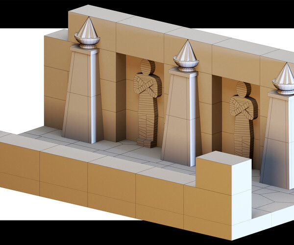 ArtStation - 19 Egyptian Tombs- 3d Model | Resources