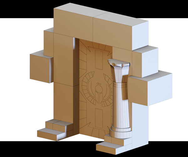 ArtStation - 19 Egyptian Tombs- 3d Model | Resources