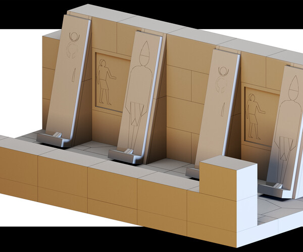 ArtStation - 19 Egyptian Tombs- 3d Model | Resources